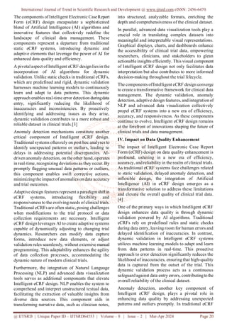 Intelligent eCRF Design Improving Data Quality with AI | PDF