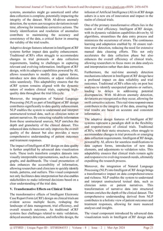 Intelligent eCRF Design Improving Data Quality with AI | PDF