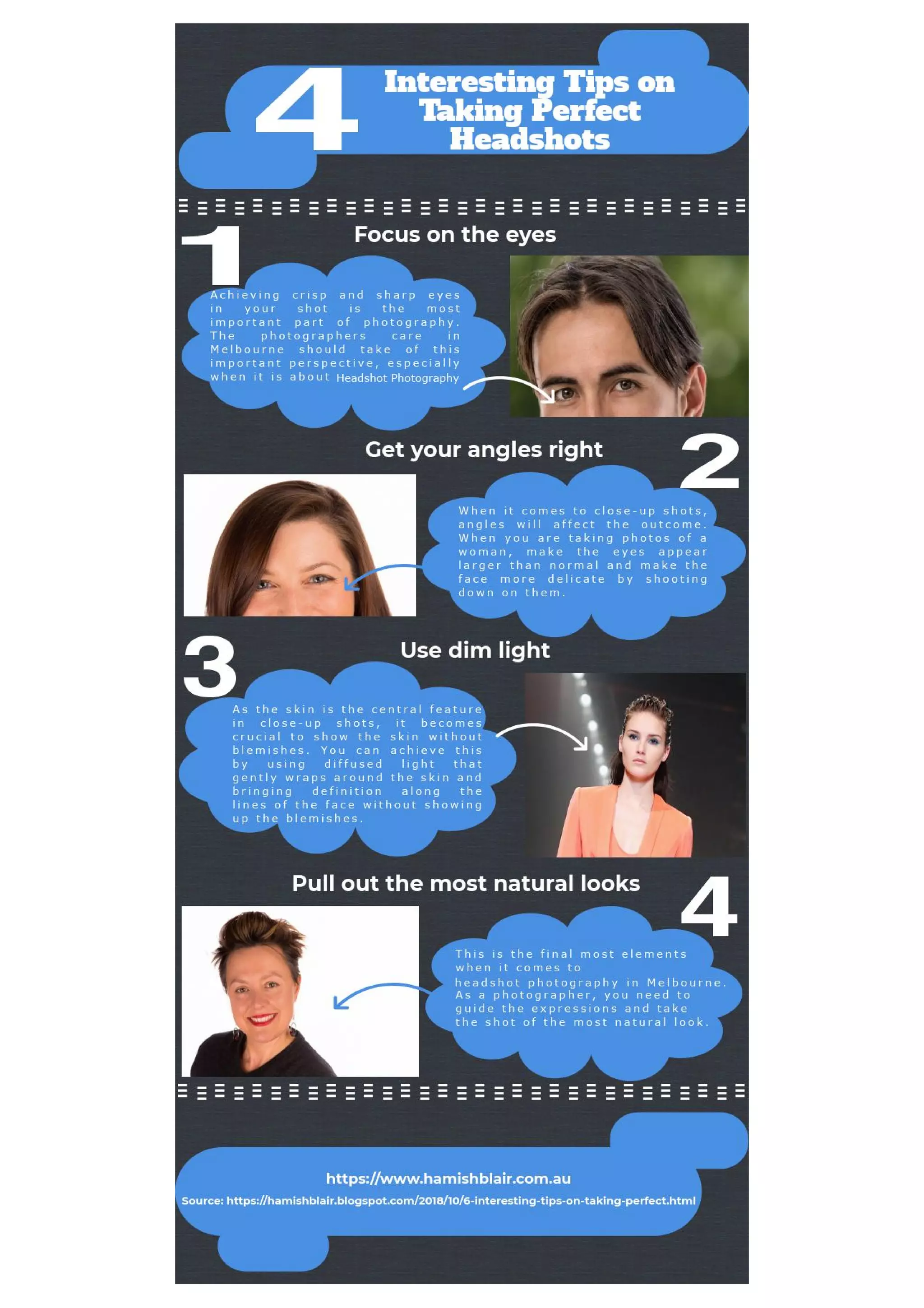 4 Interesting Tips on Taking Perfect Headshots | PDF