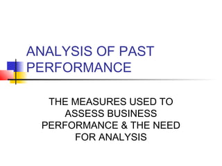 4 Internal Context & Past Performance Analysis | PPT