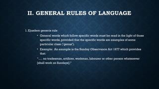 4 Interpretation and it's rules in law.. | PPT