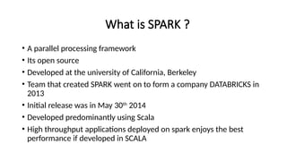 4 Introduction to SPARK.pptx (uploaded from MyFiles) | PPT