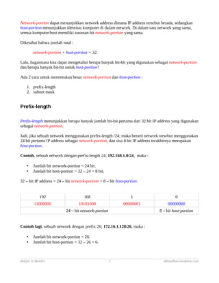 4 ip address dan subnetting | PDF