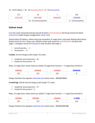 4 ip address dan subnetting | PDF