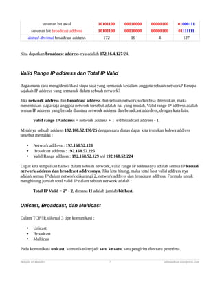 4 ip address dan subnetting | PDF