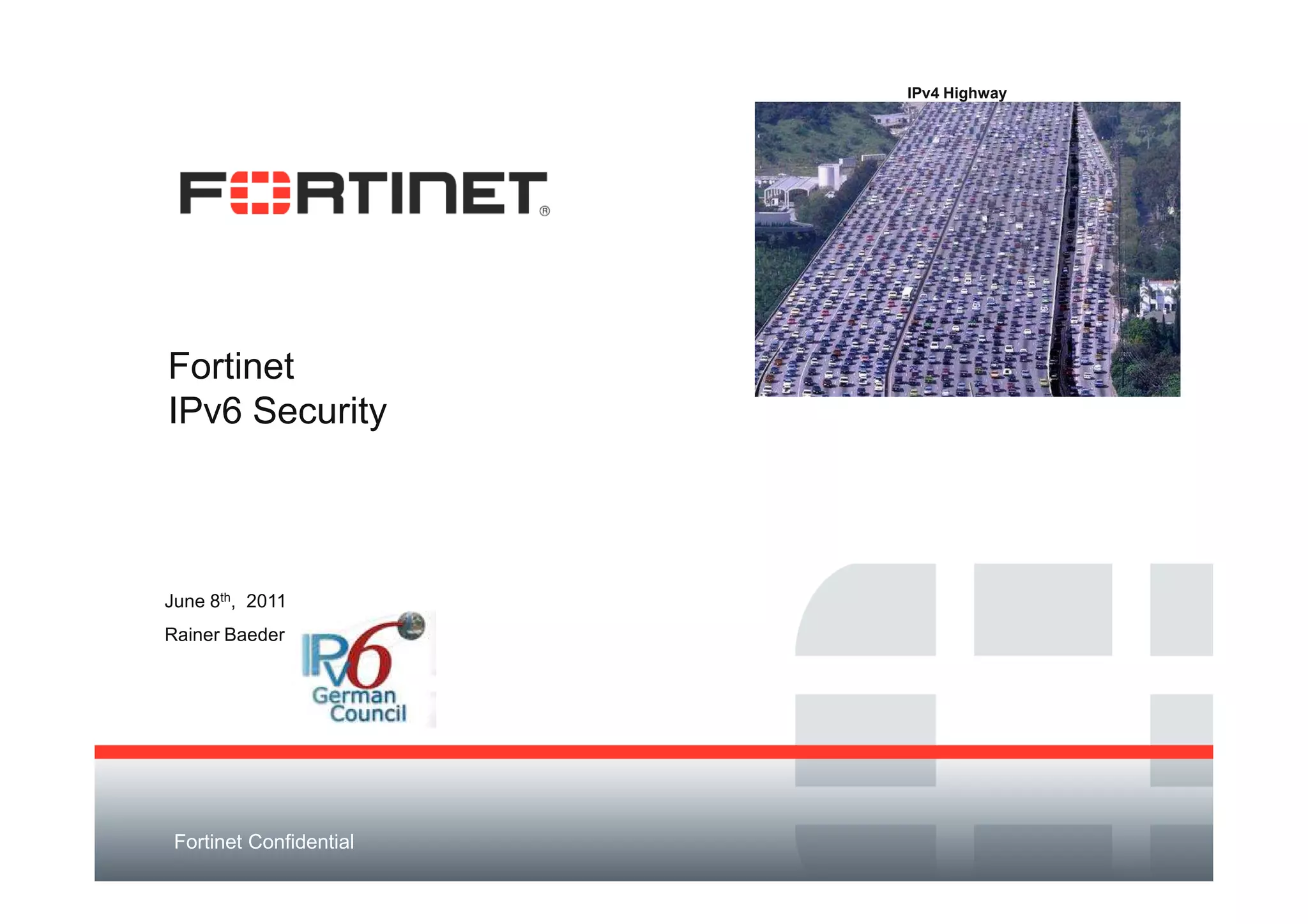 4. IPv6 Security - Workshop mit Live Demo - Marco Senn Fortinet | PPT
