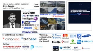 4IR AI Blockchain Fintech IoT book presentation by Dinis Guarda | PDF