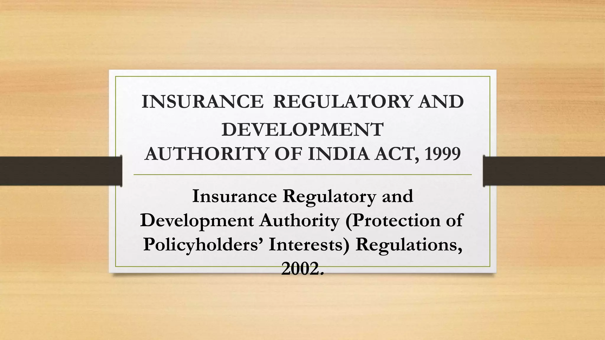 4 irda act 1999 | PPTX