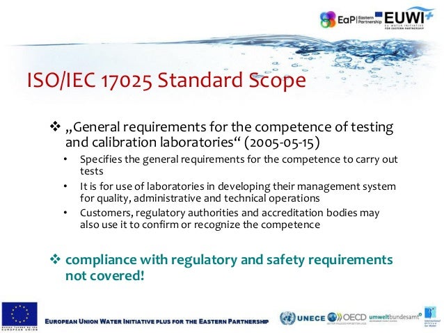 The ISO 17025 standard: principles and management requirements