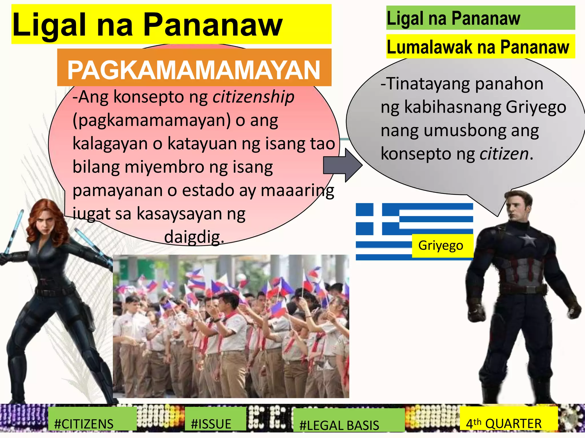 Isyu at hamon ng pagkamamamayan G-10 | PPTX