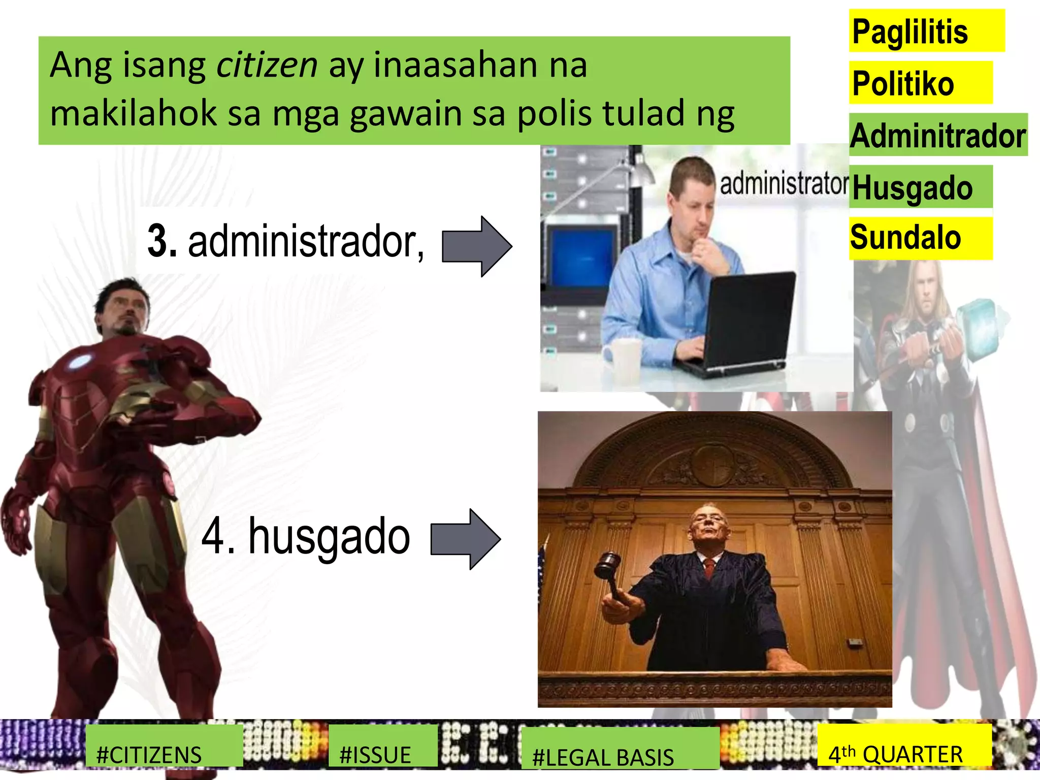 Isyu at hamon ng pagkamamamayan G-10 | PPTX
