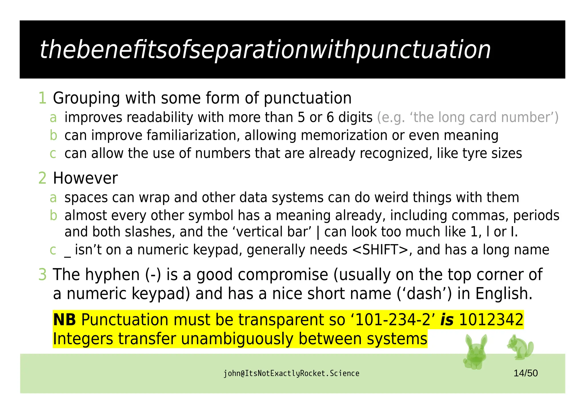 Part Numbering and ID codes: general considerations and check digits | PDF