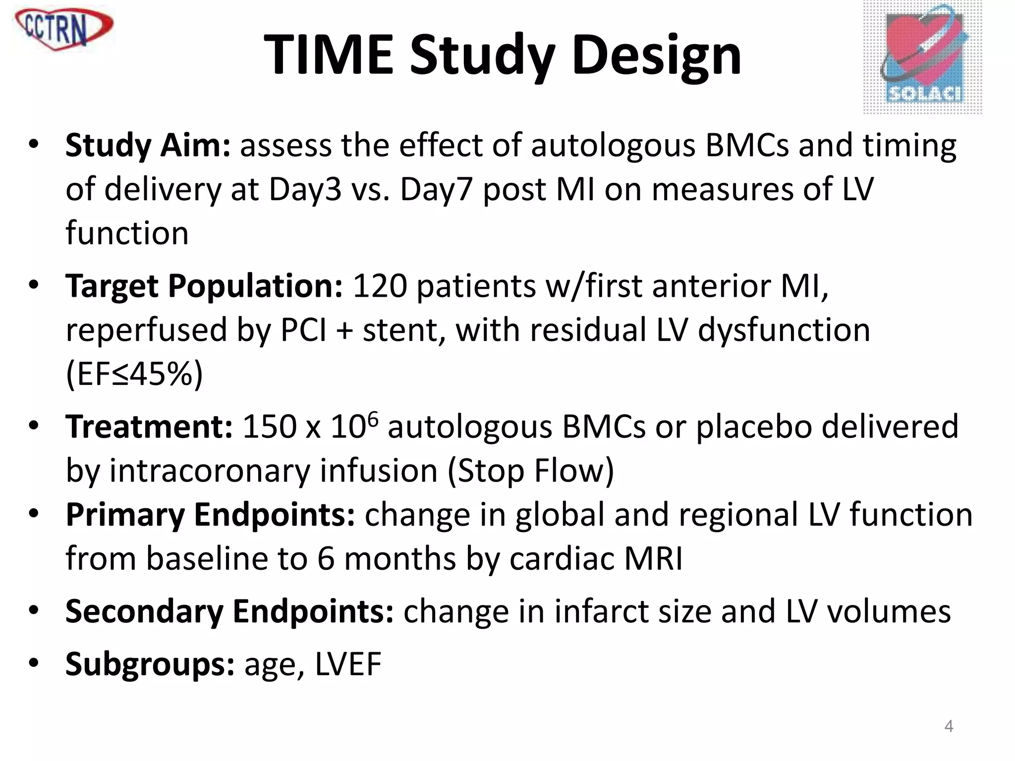 The Effect of Timing of Stem Cell Delivery Following Acute Myocardial ...