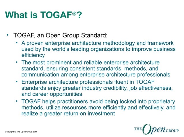 Togaf Version 9.1 Introduction Overview | PPT