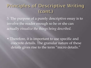 Descriptive writing | PPT