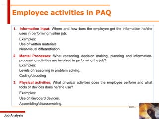 4 job analysis2 | PPT