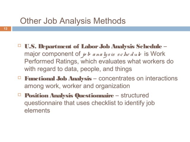 Job analysis HRP | PPT