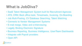 James Carter - Jobdiva - Talent Search & Diva Match | PDF