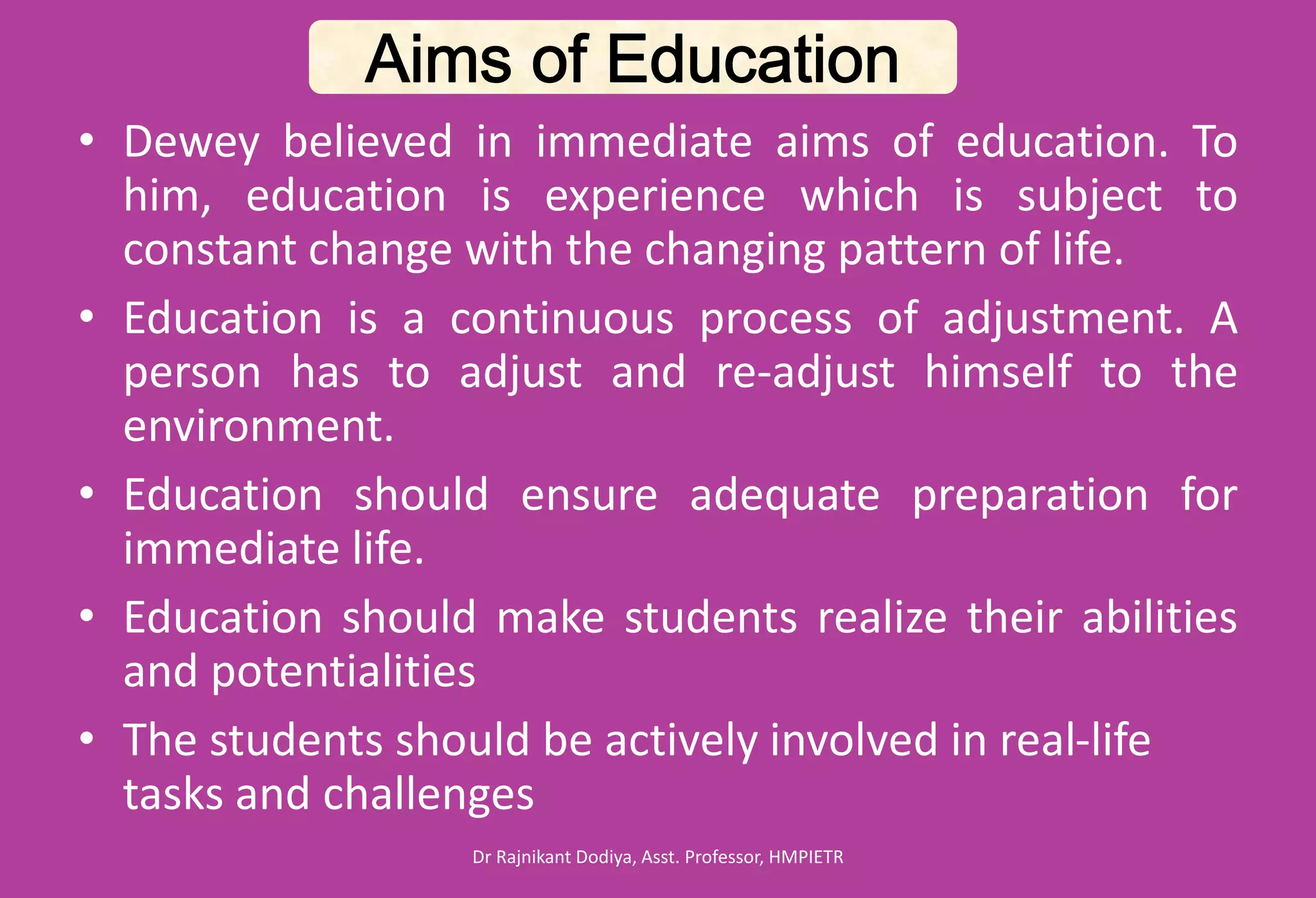 John Dewey on Education | PPTX