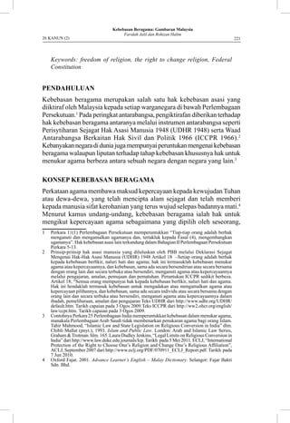Kebebasan Beragama dalam hak asasi manusia | PDF