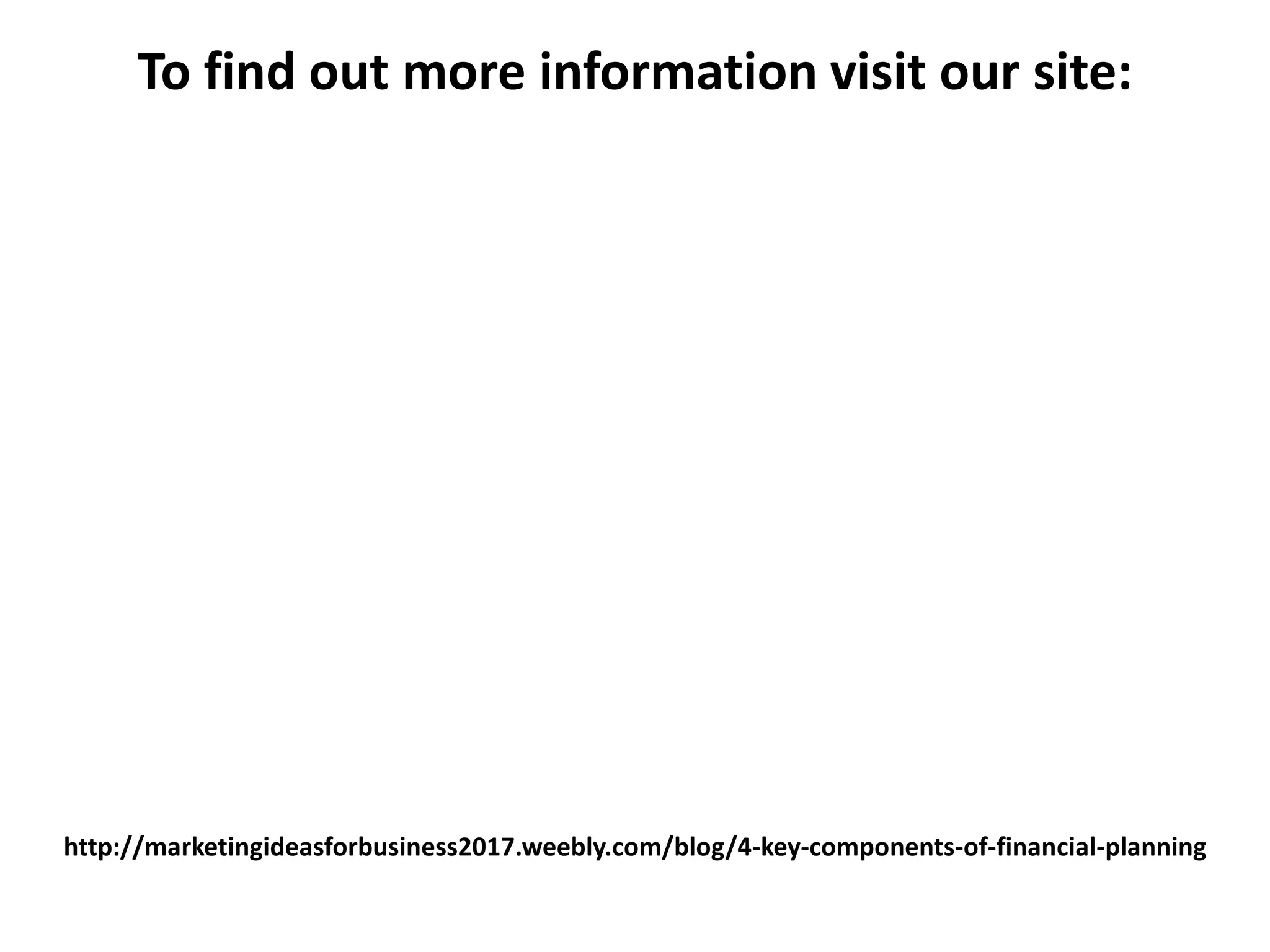 4 key components of financial planning | PPTX | Financial Planning ...
