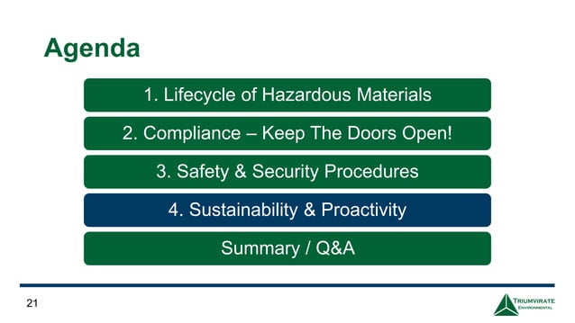 Four Elements to Strengthen Your Hazardous Waste Management Program | PPT