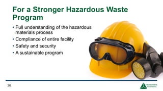 Four Elements to Strengthen Your Hazardous Waste Management Program ...