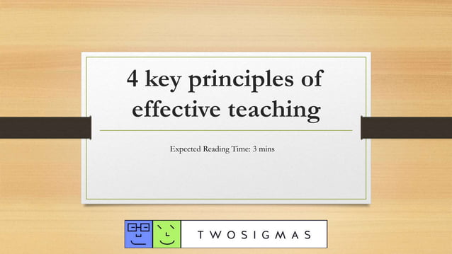 4 key principles of effective teaching | PPT