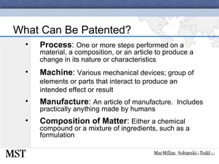 04-Patentable Subject Matter 35 USC §101 | PPT
