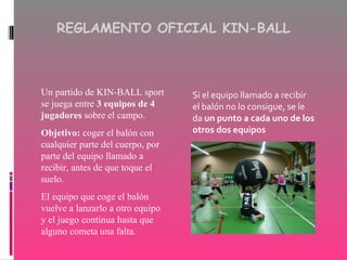 3ª EVALUACIÓN. KIN BALL | PPT