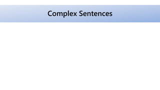 4 kinds of sentences according to structure | PPTX