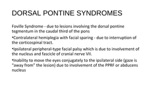 Functional anatomy of brainstem and clinical correlates | PPT