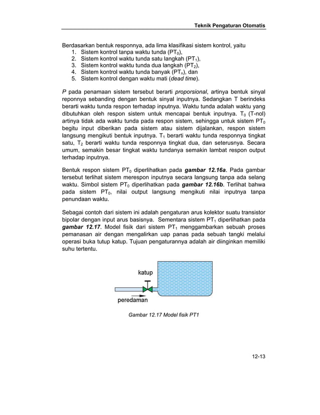 4 klsisfikasi sistem kontrol otomatis | PDF