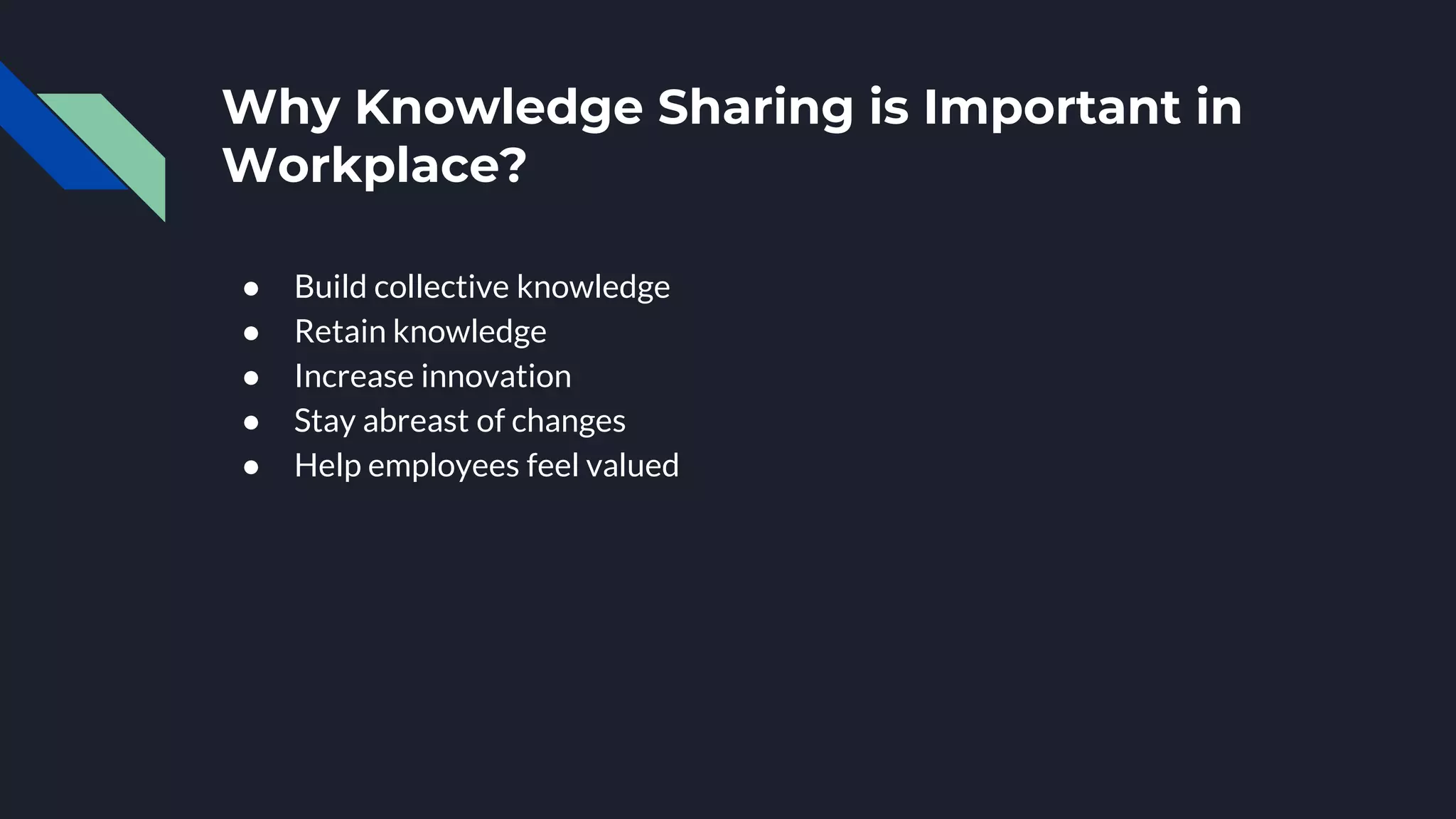 Eway Tech Talk #0 Knowledge Sharing | PPT
