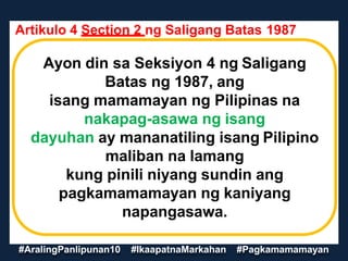 Konsepto ng pagkamamamayan 4th G-10 | PPTX