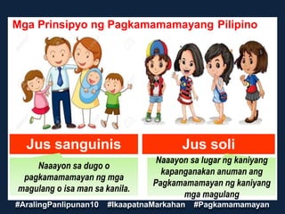 Konsepto ng pagkamamamayan 4th G-10 | PPTX