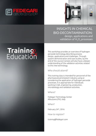 INSIGHTS IN CHEMICAL BIO-DECONTAMINATION: design, applications and ...