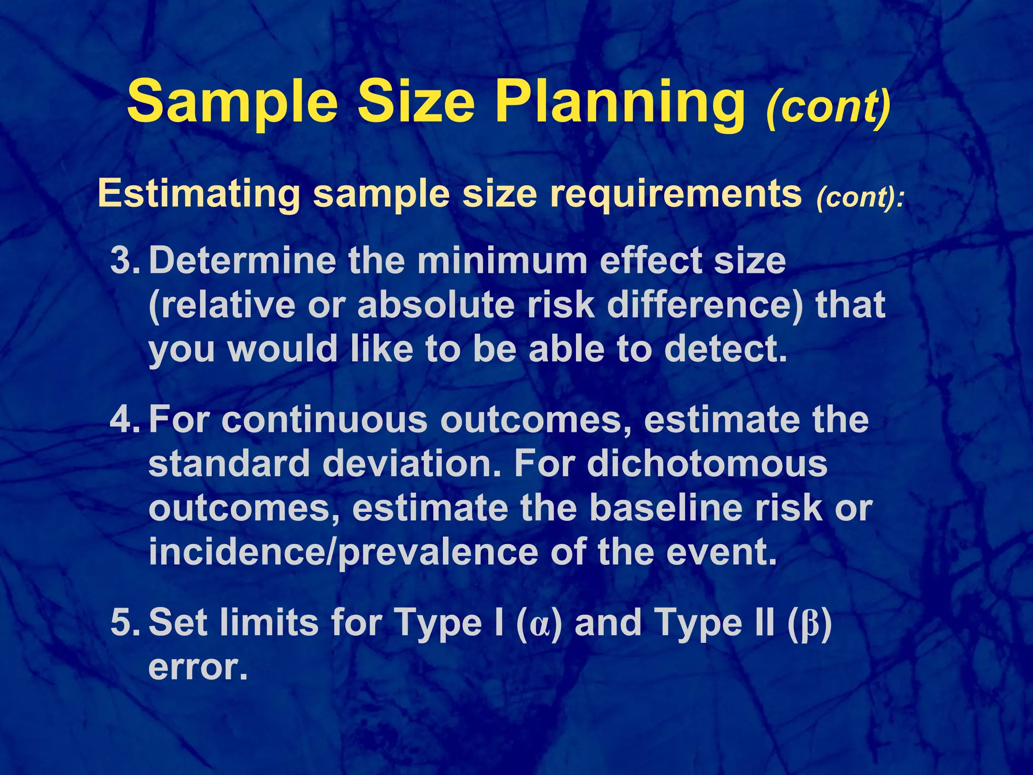 Sample size and power | PPT