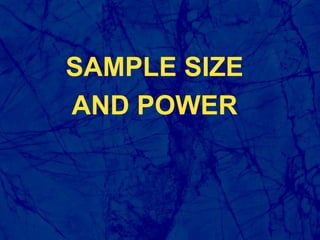 Sample size and power | PPT