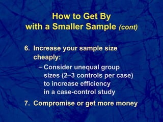Sample size and power | PPT