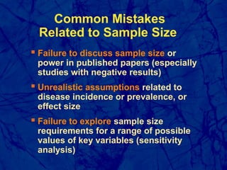Sample size and power | PPT