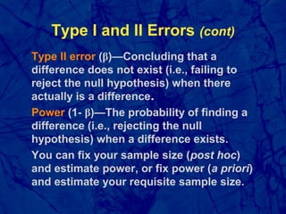 Sample size and power | PPT