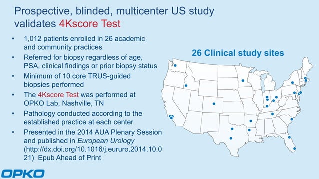 The 4Kscore® blood test for risk of aggressive prostate cancer | PPTX