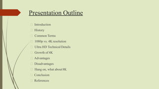 4k technology seminar | PPT