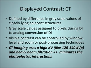 Image Contrast, Noise, Resolution | PDF