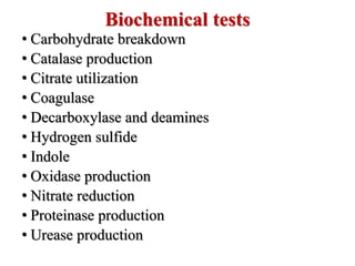 4. Laboratory methods for identification of microorganisms ...