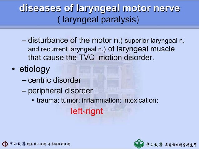 4 laryngeal disorders | PPT | Ear, Nose and Throat Conditions ...