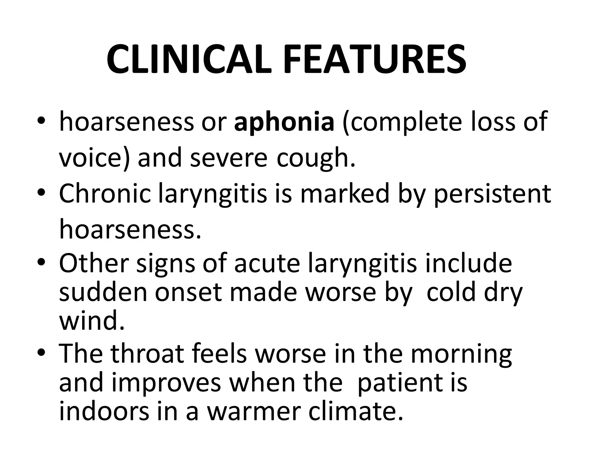 Laryngitis-Easy PPT for Nursing Students | PDF