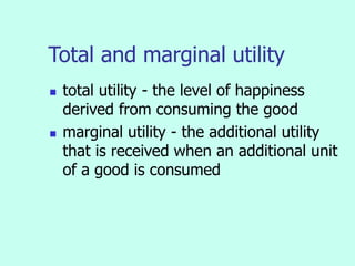 4 Law of Diminishing Marginal Utility.ppt | Economy | Business and Finance
