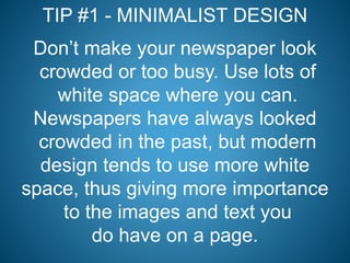 Newspaper Layout and Basic Guidelines | PPTX